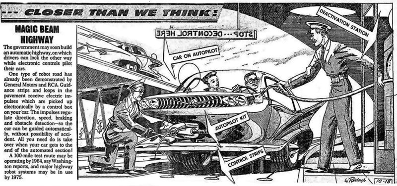 This was how retrofuturism imagined the highways of today
