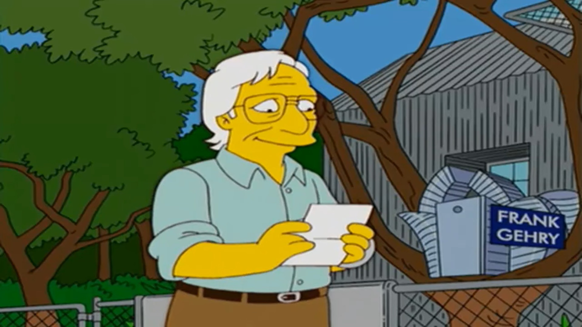Frank Gehry, de diseñar el Guggenheim a salir en Los Simpson